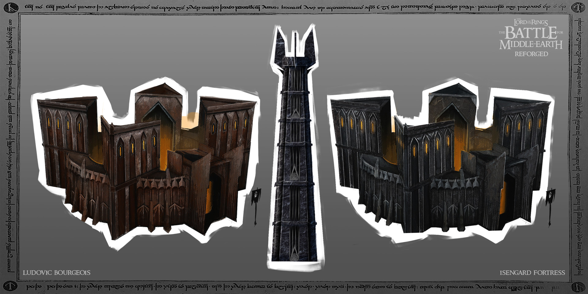 Ludovic Bourgeois - The Battle for Middle Earth Reforged project / Isengard