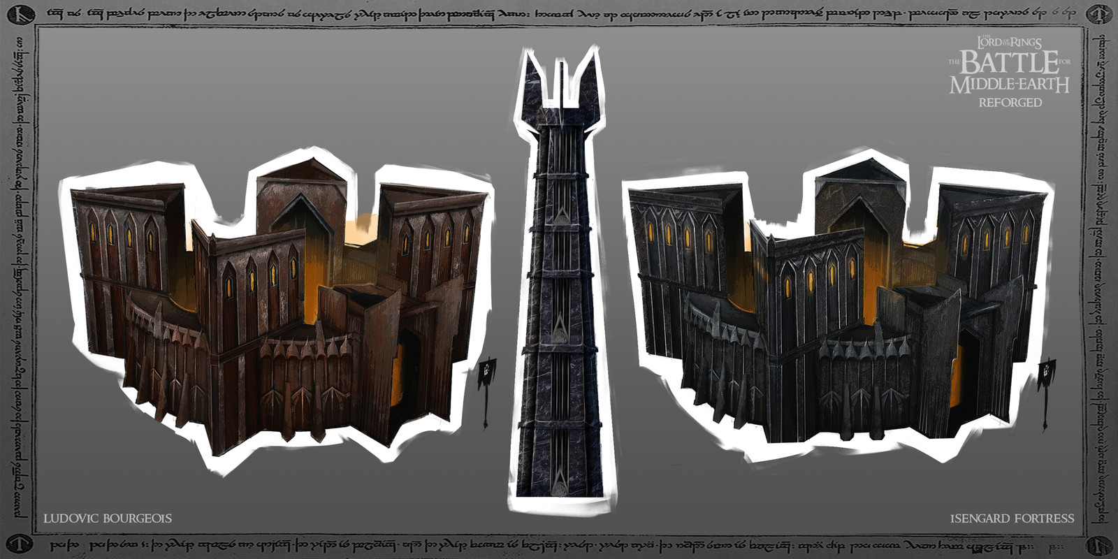 Ludovic Bourgeois - The Battle for Middle Earth Reforged project / Isengard