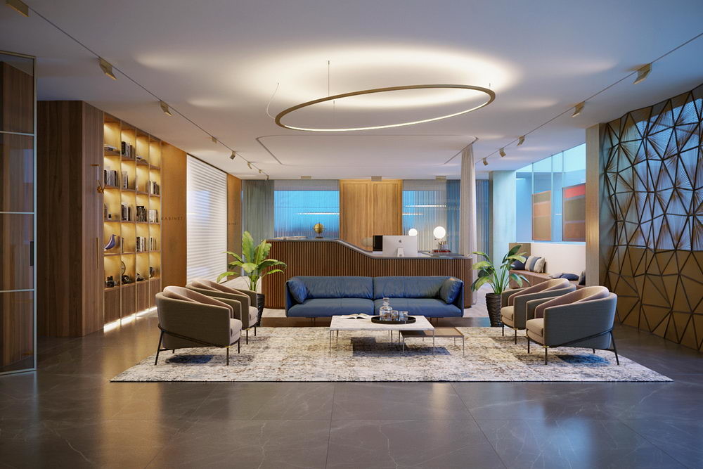 Branko Jovanovic - Office building visualization VIP lounge area