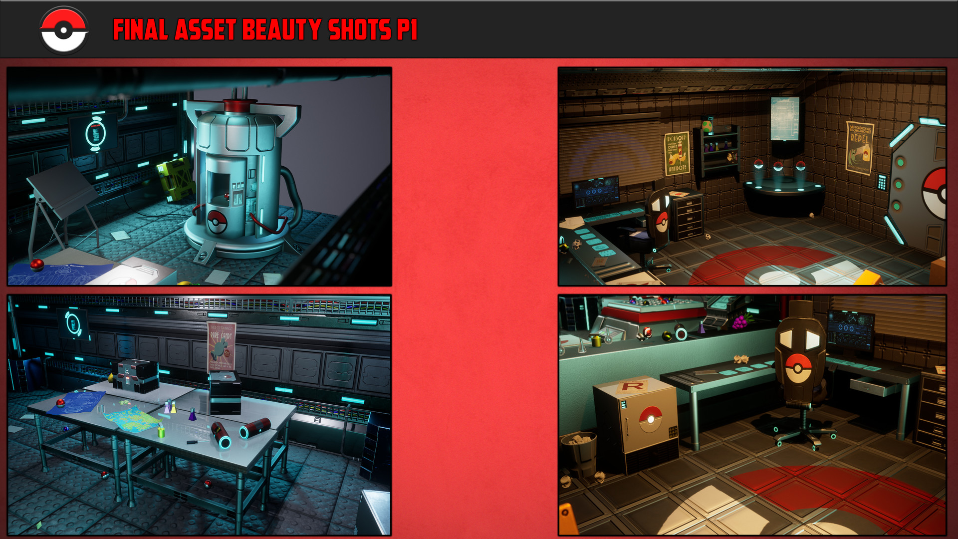 Adrian Jones - 3D Isometric Sci-fi Pokemon Research Lab (UE4)