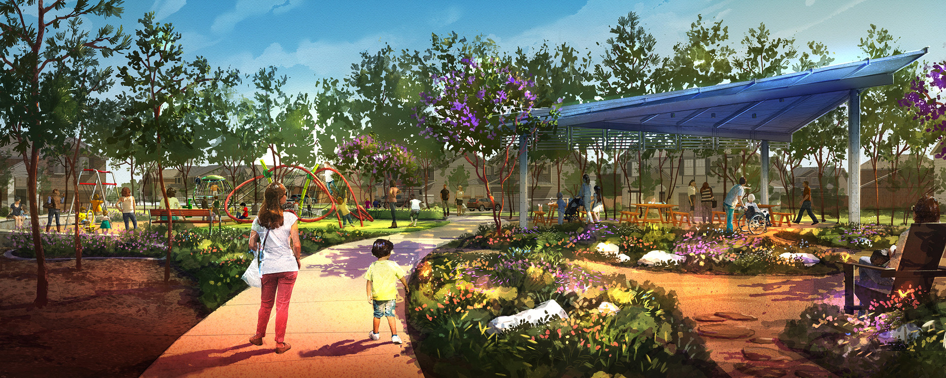 ArtStation - Park Conceptual Illustrations for Marketing