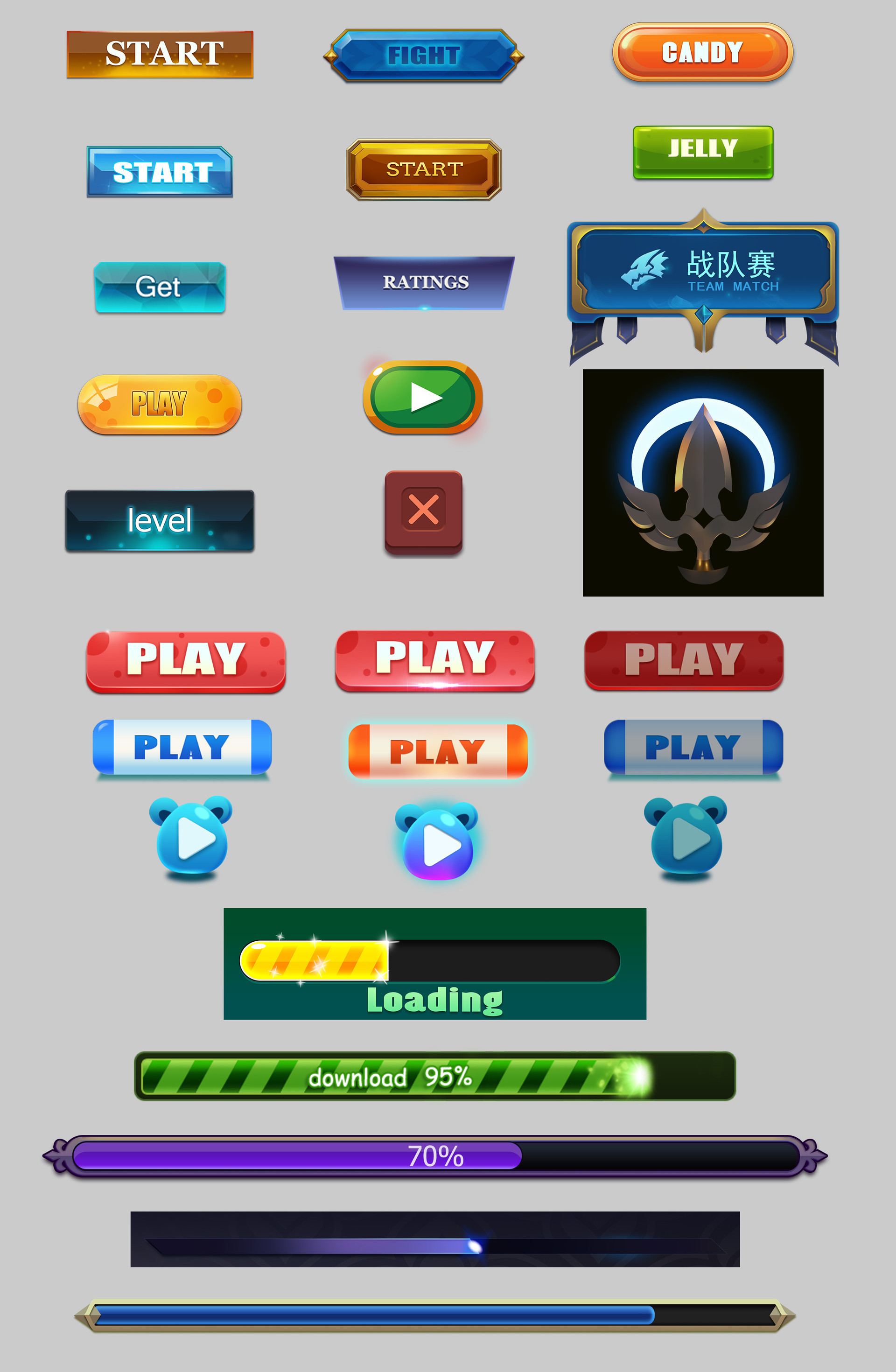 ArtStation - UI elements practice