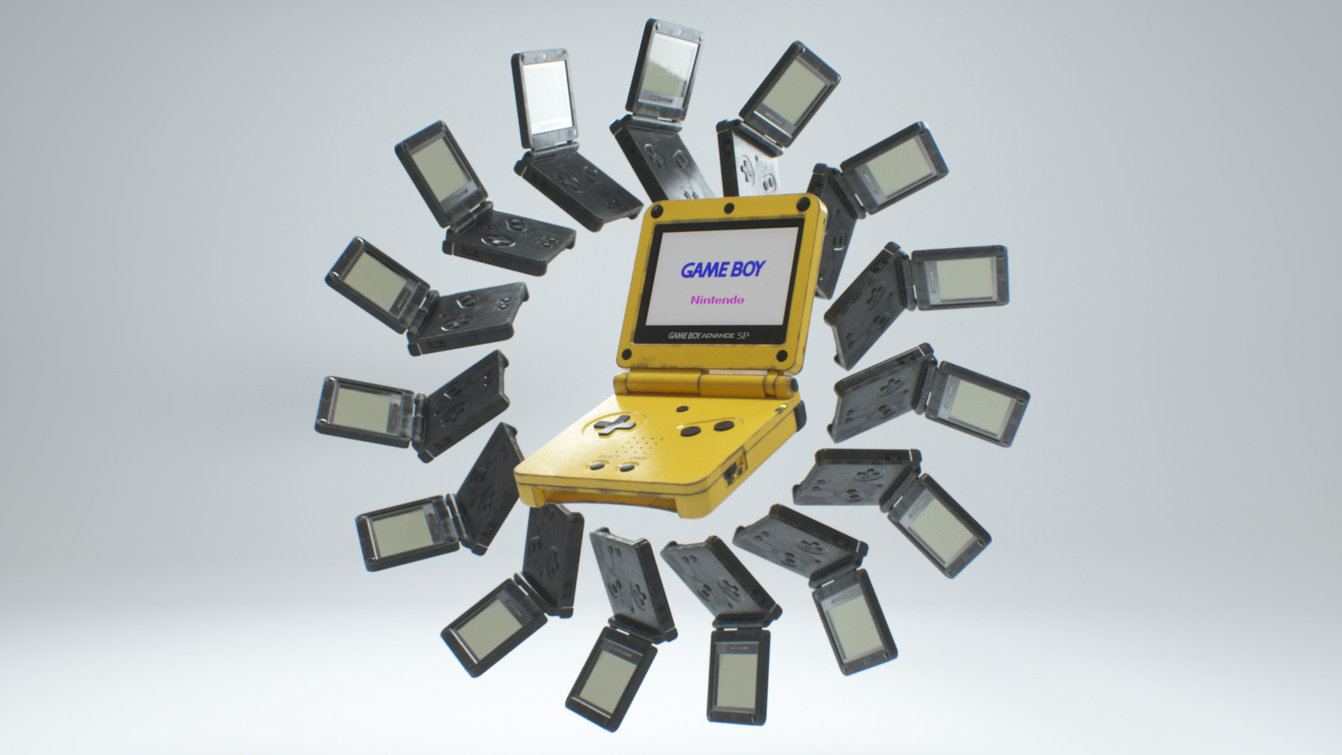 ArtStation - Game Boy Advance SP 2003 | CGI
