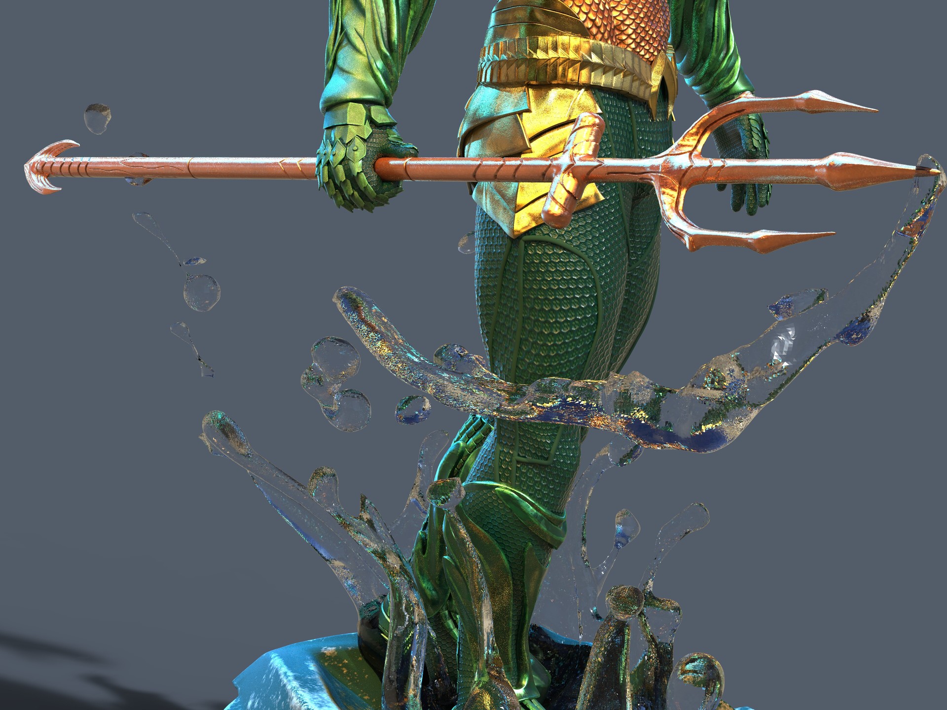 Dwayne ( artfollowsme) Hanley - Jason Momoa as Aquaman ( full body)