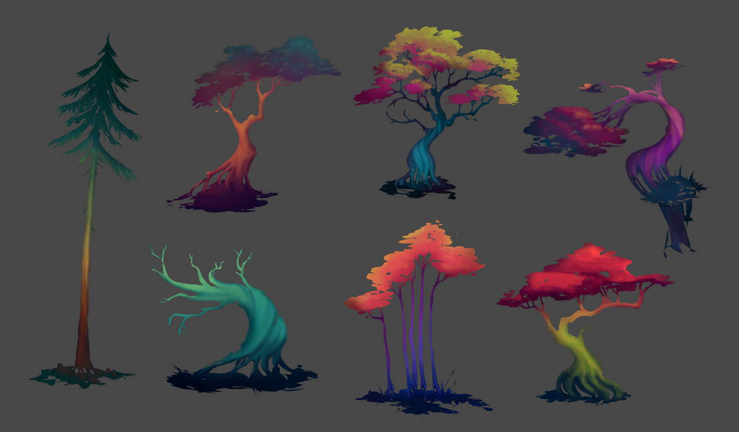 ArtStation - Tree concepts
