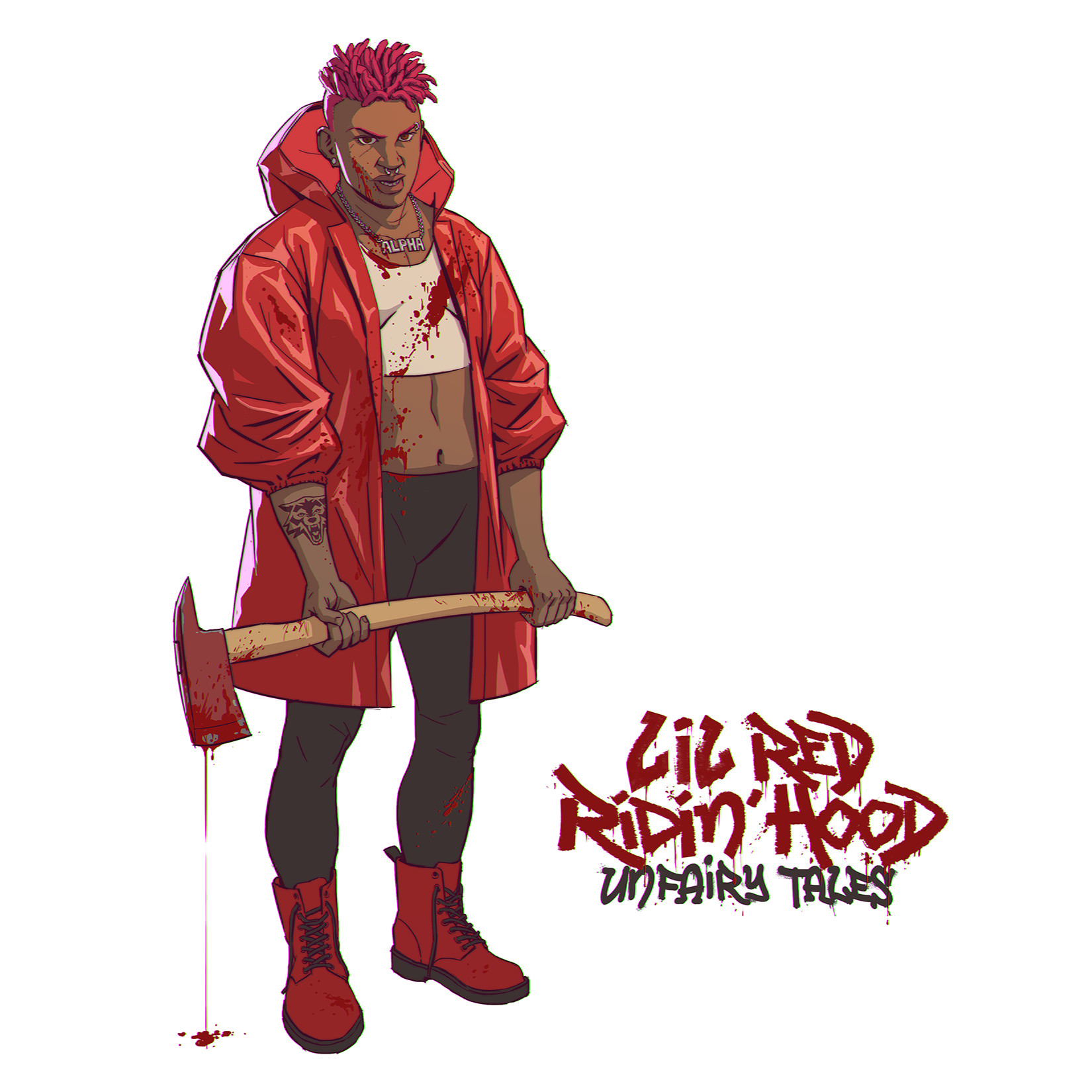 ArtStation - Unfairy Tales: Lil Red Ridin' Hood