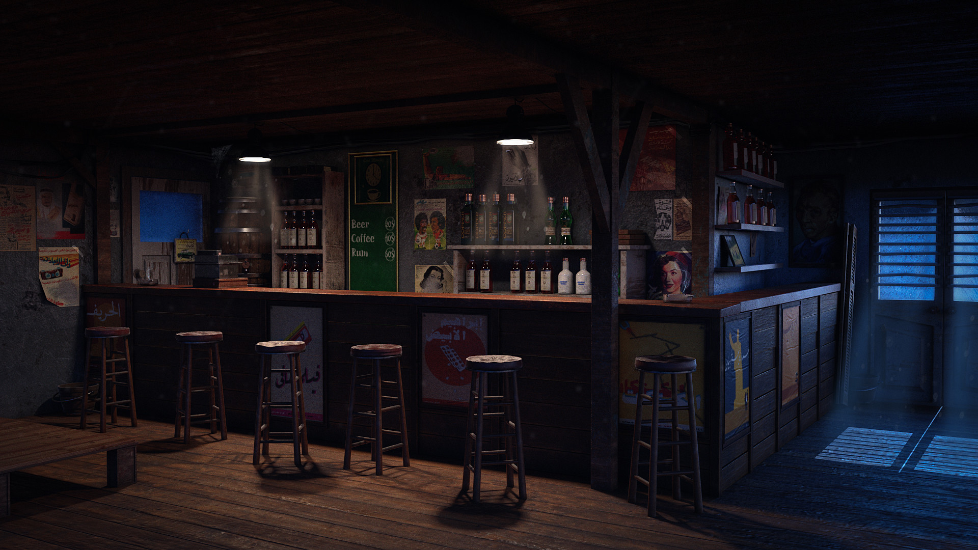 ArtStation - Motel Bar