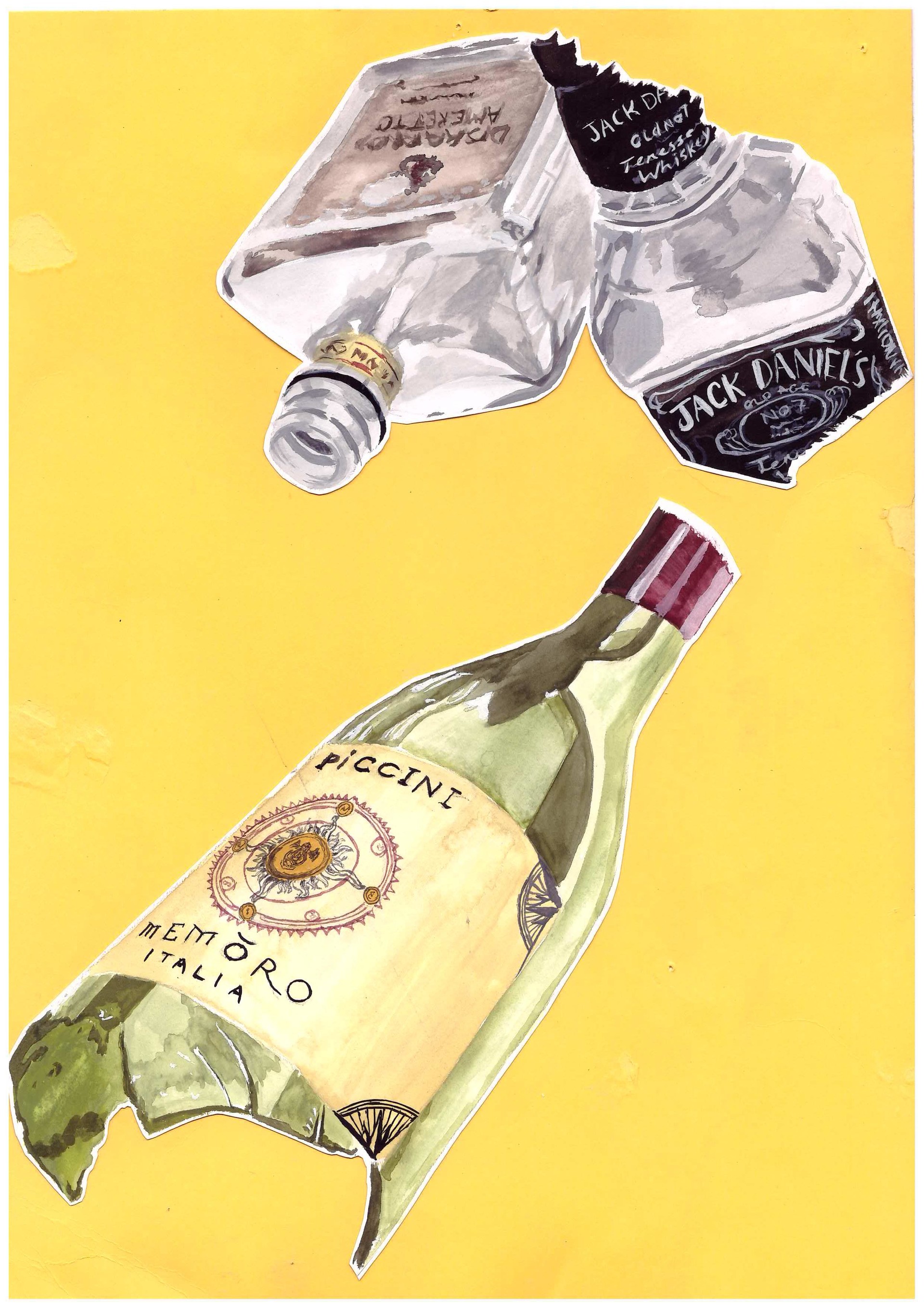 ArtStation - Broken bottles