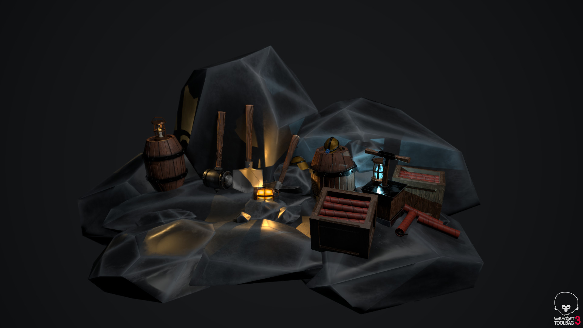 ArtStation - Tools for a dwarf mine