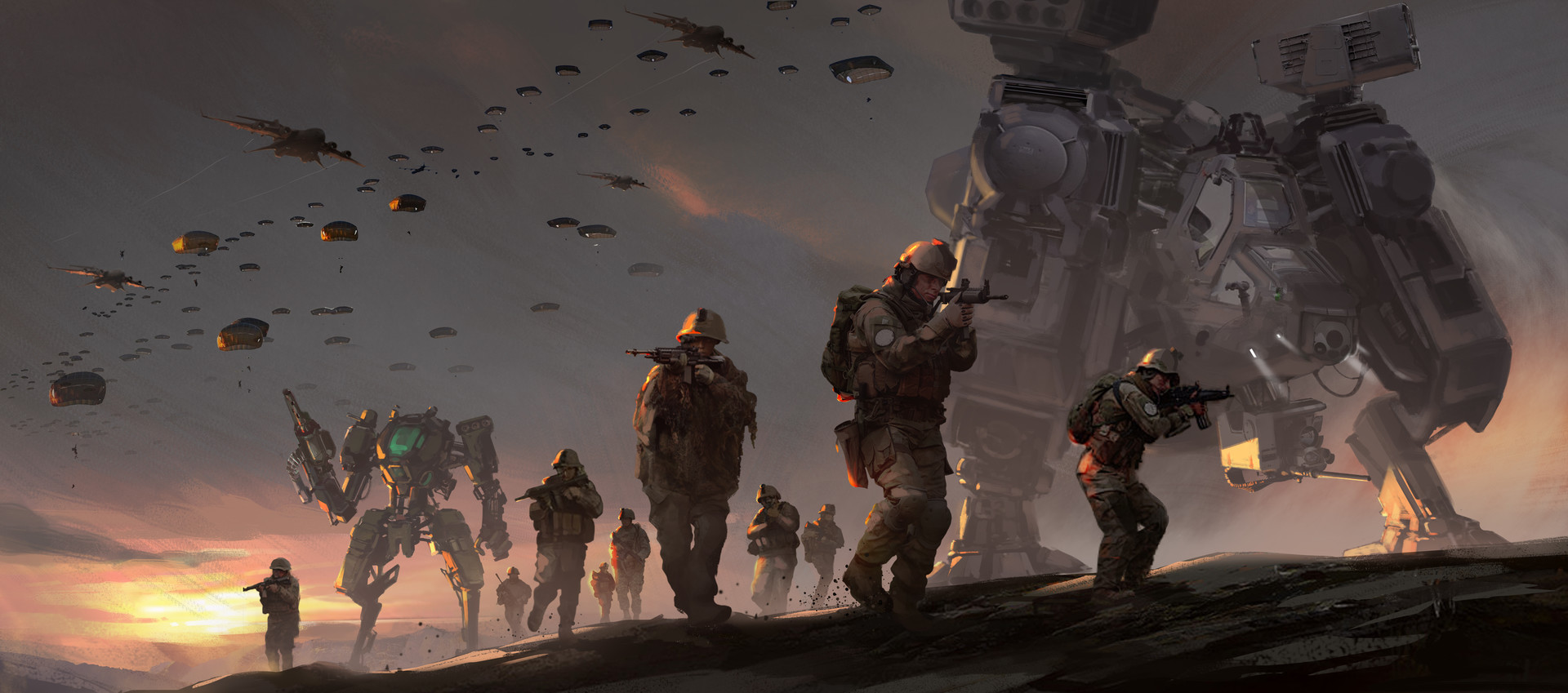 ArtStation - Marching Troops