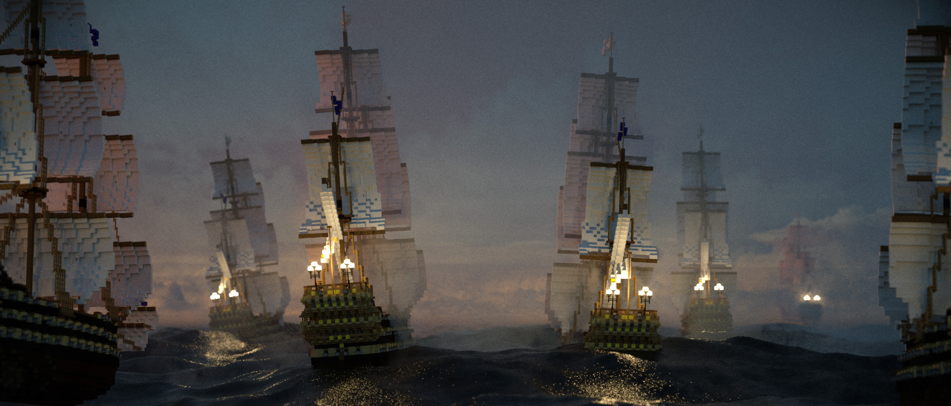 ArtStation - Minecraft French Warships