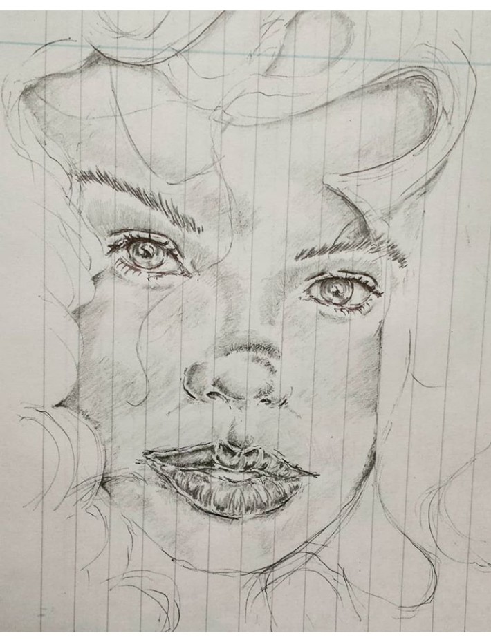 Karl Reid - Lady portrait #06 with wips