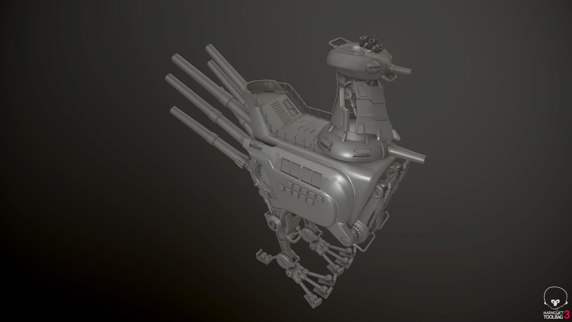 ArtStation - Rooster Mech (WIP)
