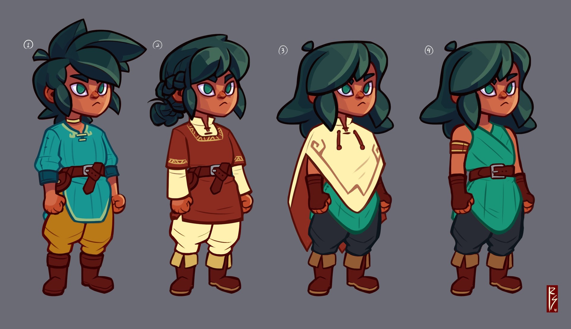 ArtStation - Main character Costume Concepts