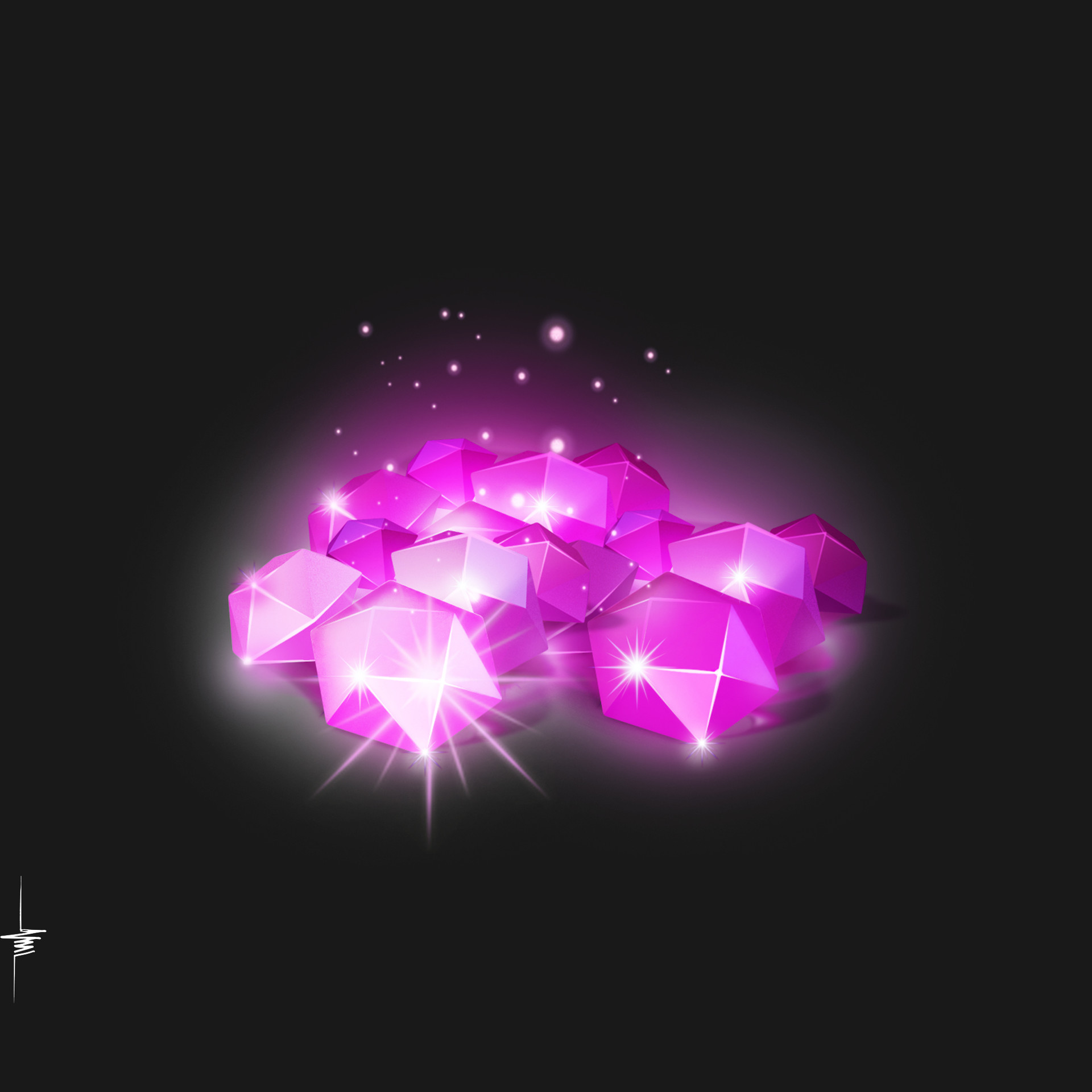 ArtStation - Gems pile Icon Art