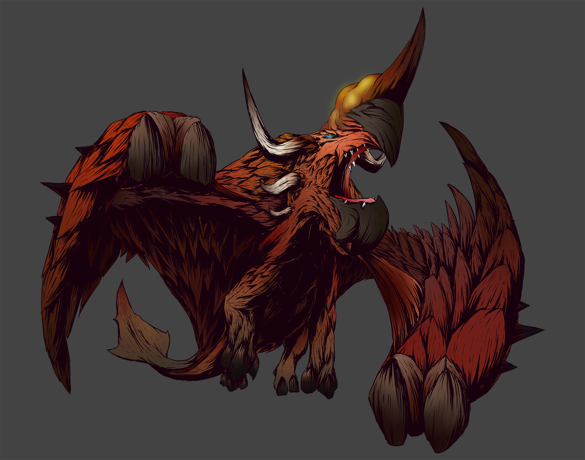 ArtStation - Creature Creation, Beheriotops, Gravity Behemoth Dragon