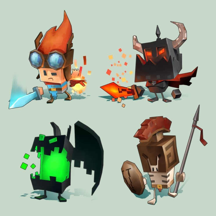 ArtStation - square square Heroes