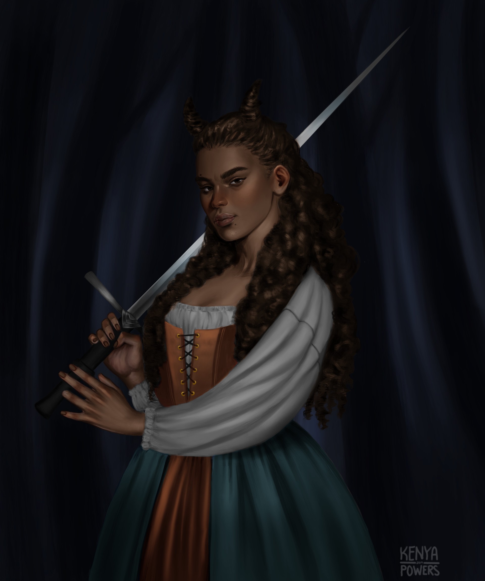 ArtStation - A Queen in Shadow