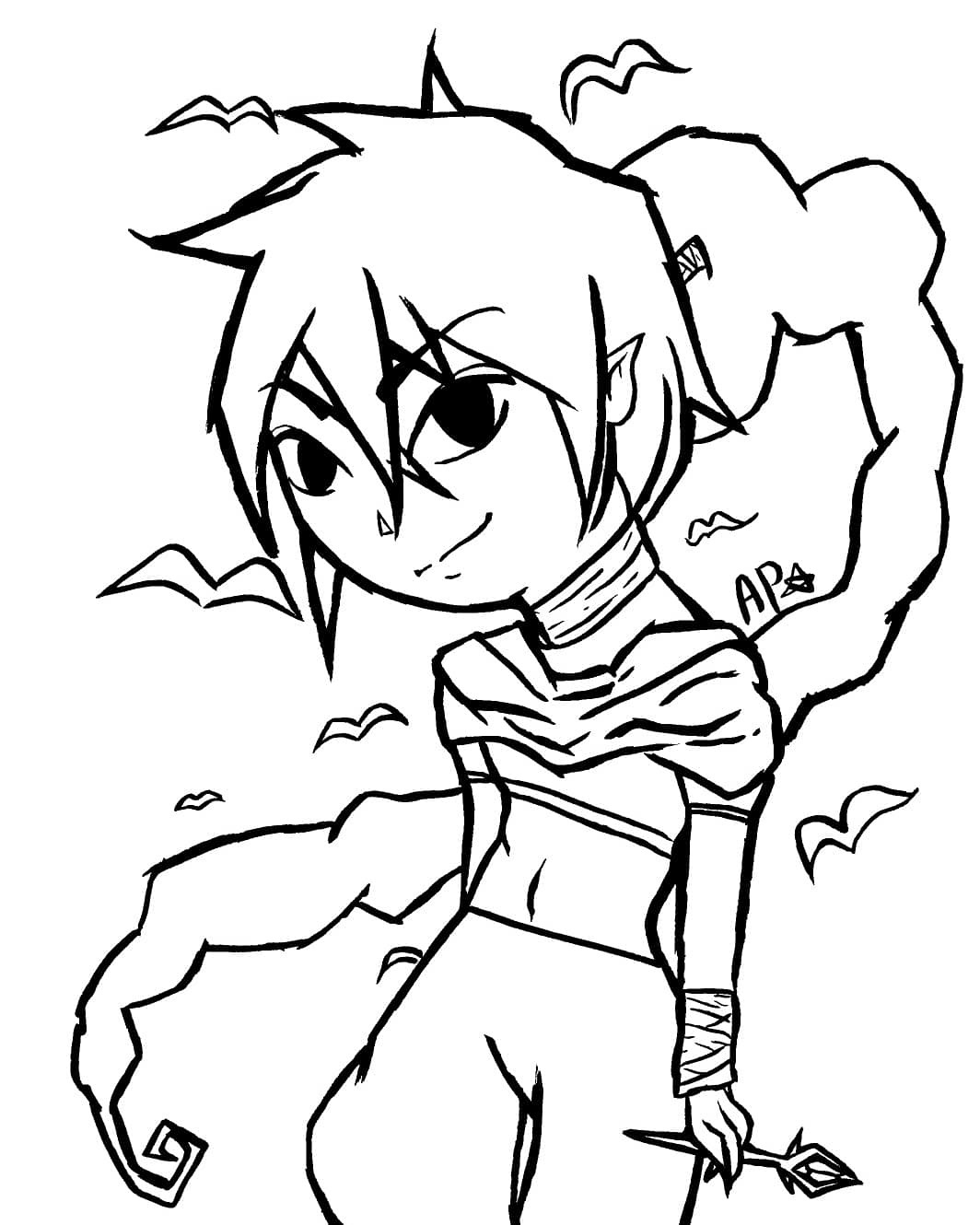 wind waker coloring pages