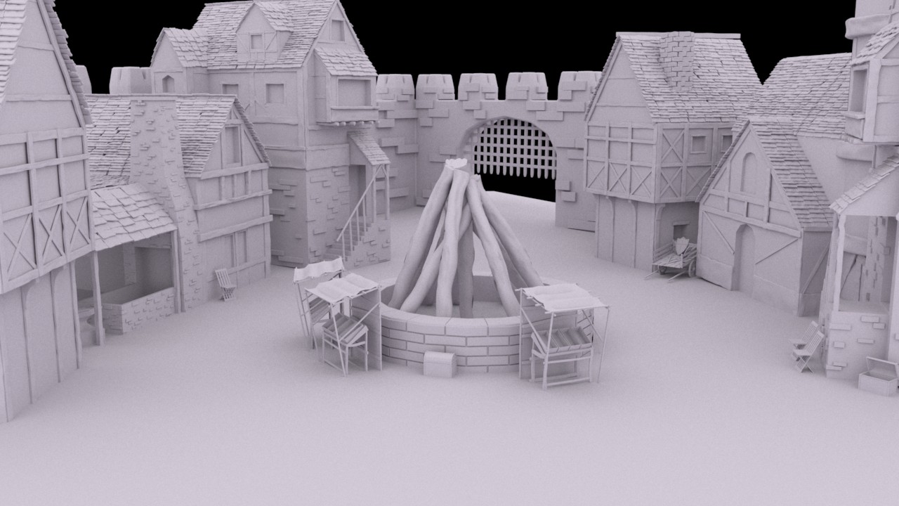 ArtStation - Medieval Village