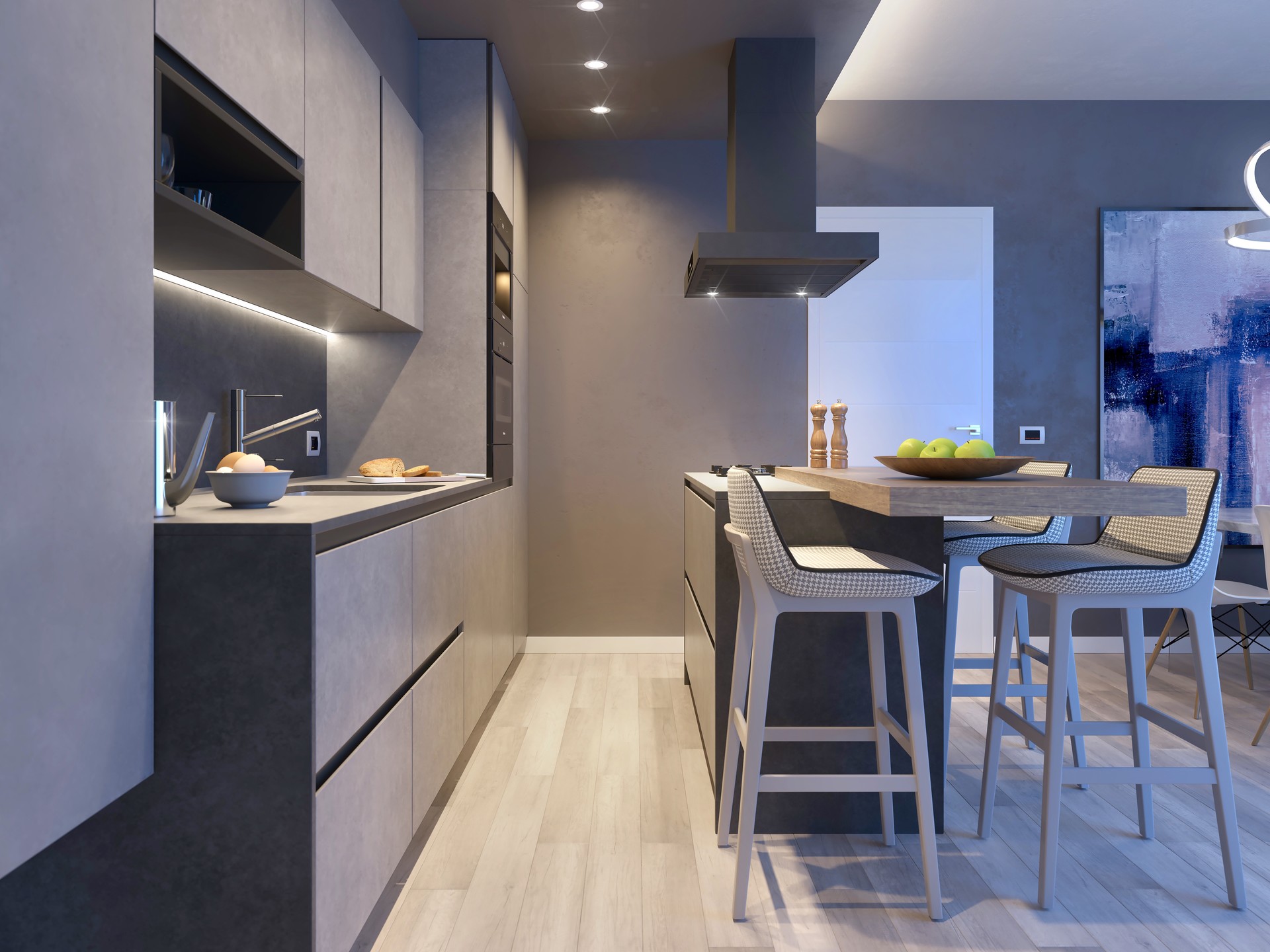 ArtStation - Interior Design project of a Kitchen