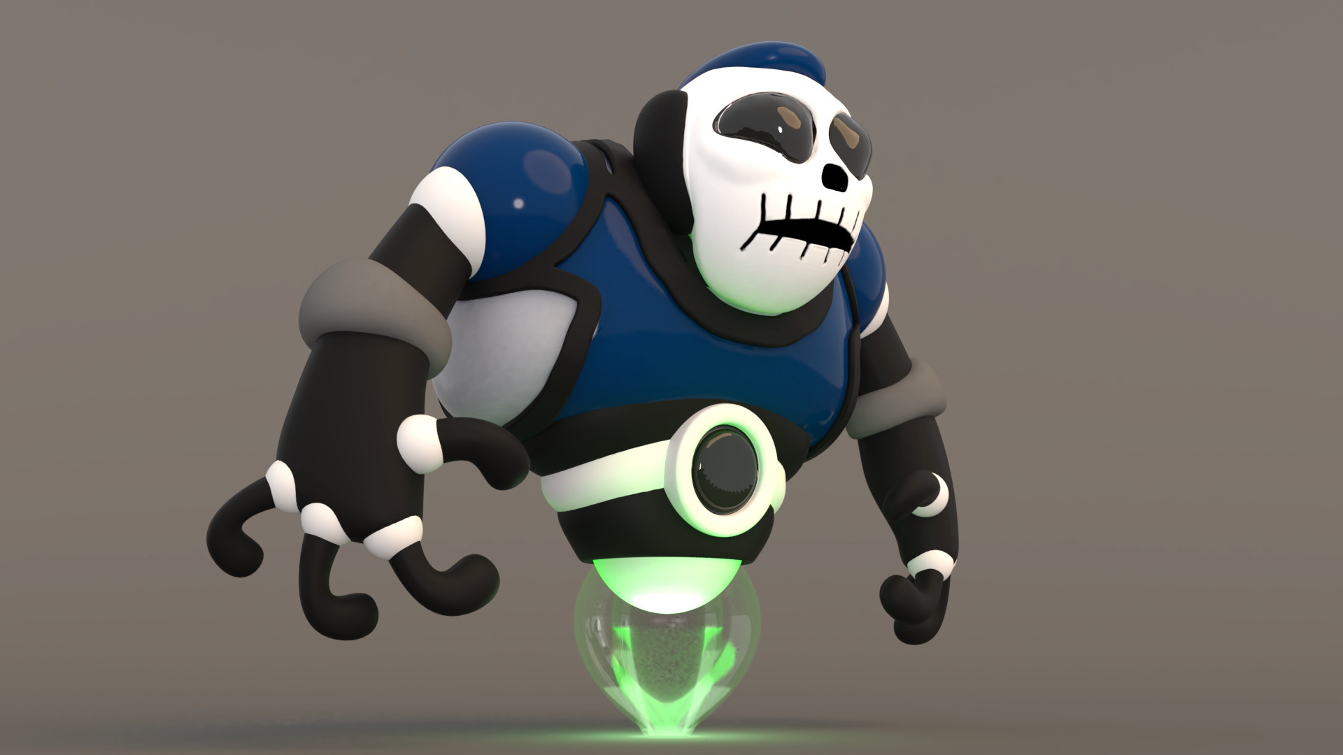 Wady Mee-asa - T-Y2K Bot is a Zombie Robot Bouncer ( Security Guard )