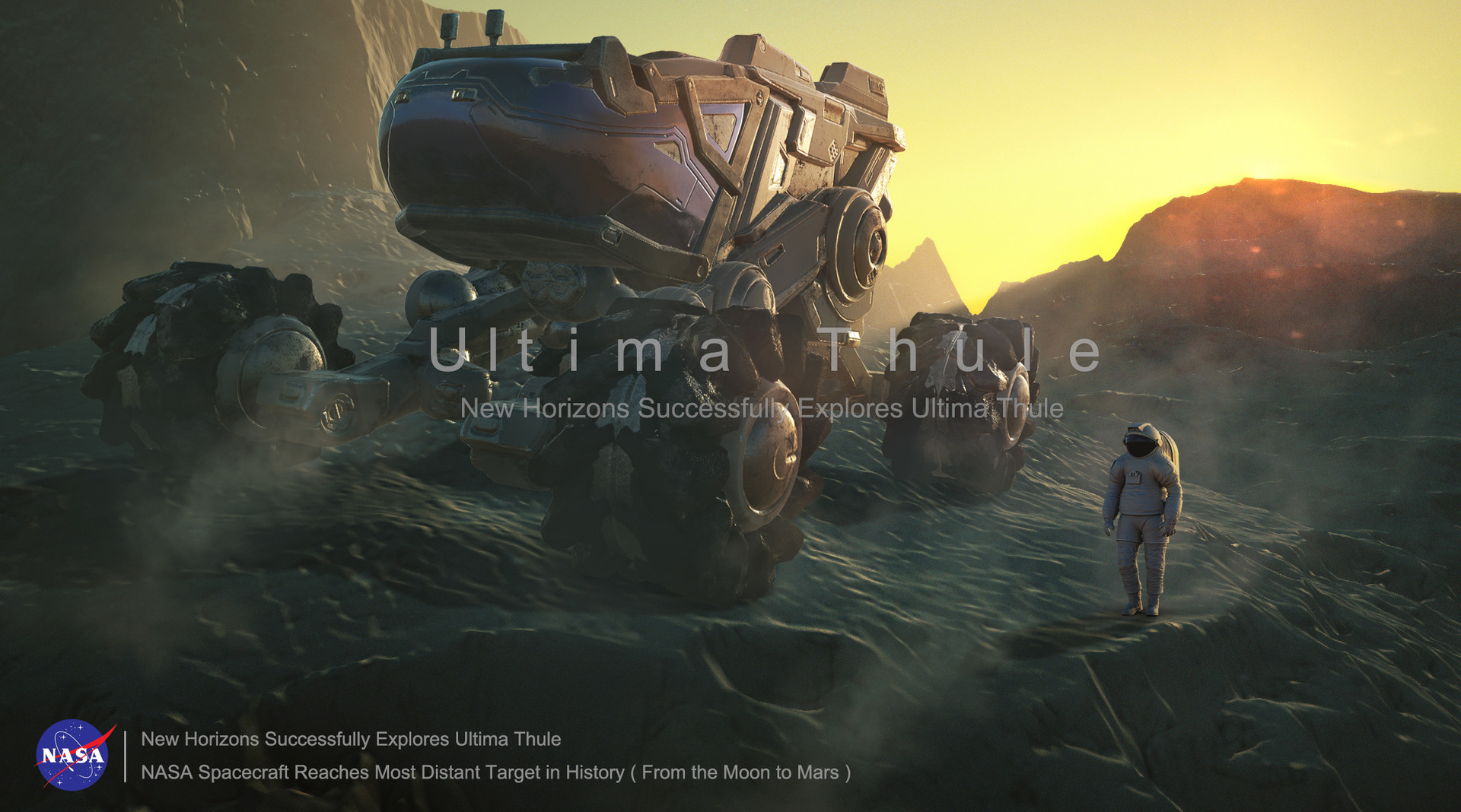 ArtStation - Artstation Challenge :From the Moon to Mars---Utima Thule