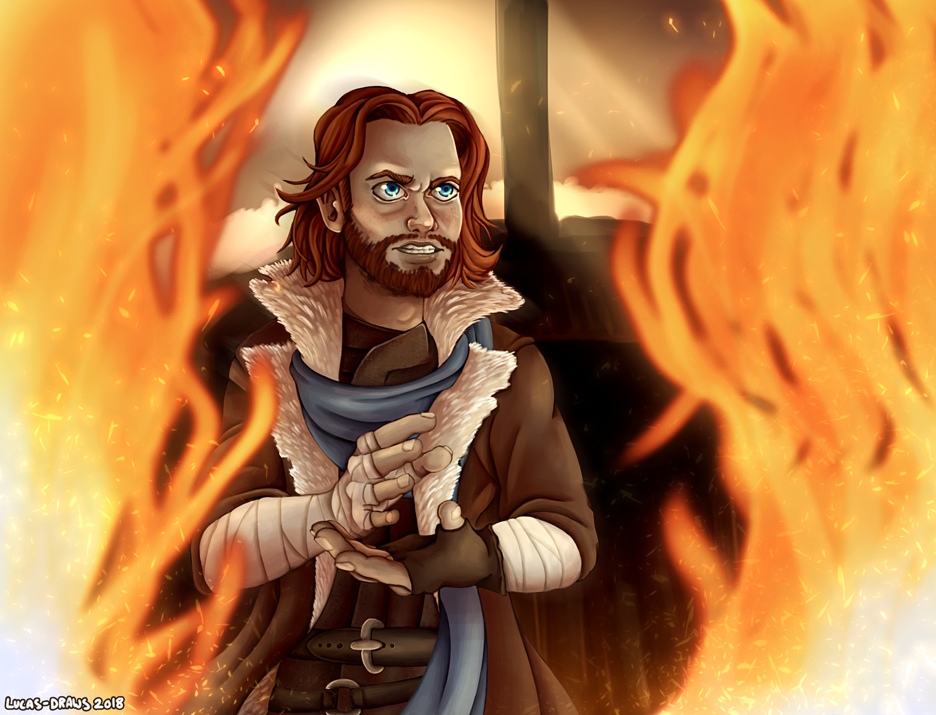 ArtStation - Wall Of Fire