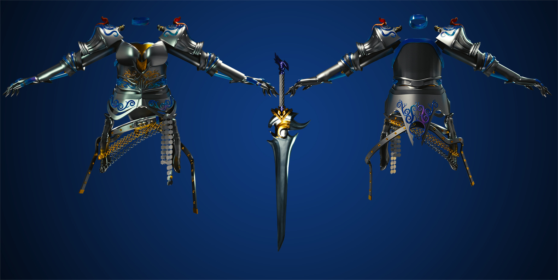 ArtStation - Pearl Silver Armor