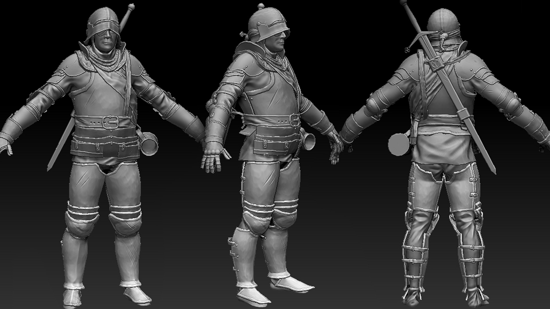 Milos Baskic / Милош Баскић - Game ready knight model