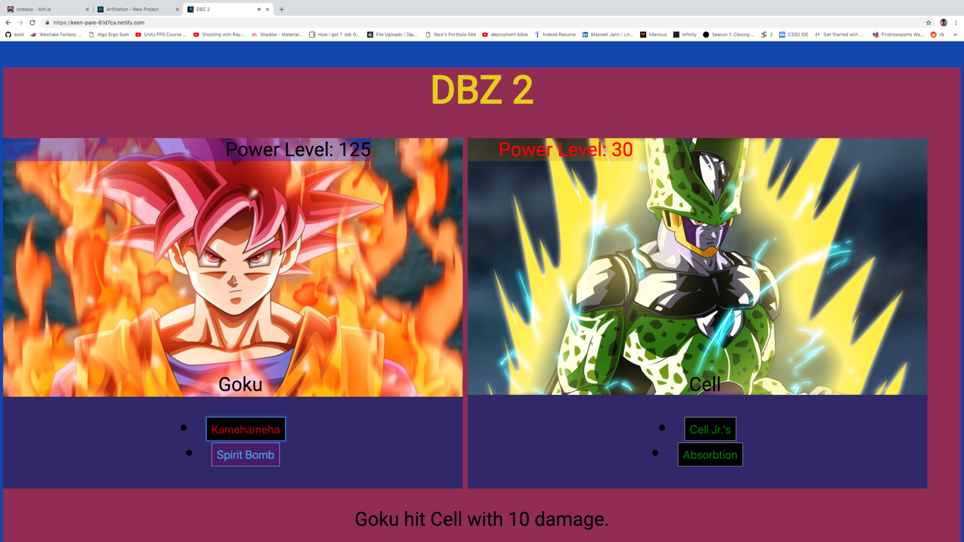 ArtStation - DBZ Game