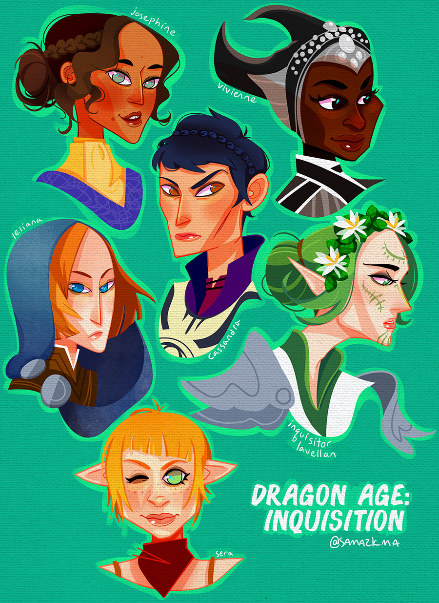 ArtStation - Dragon Age Inquisition Portraits