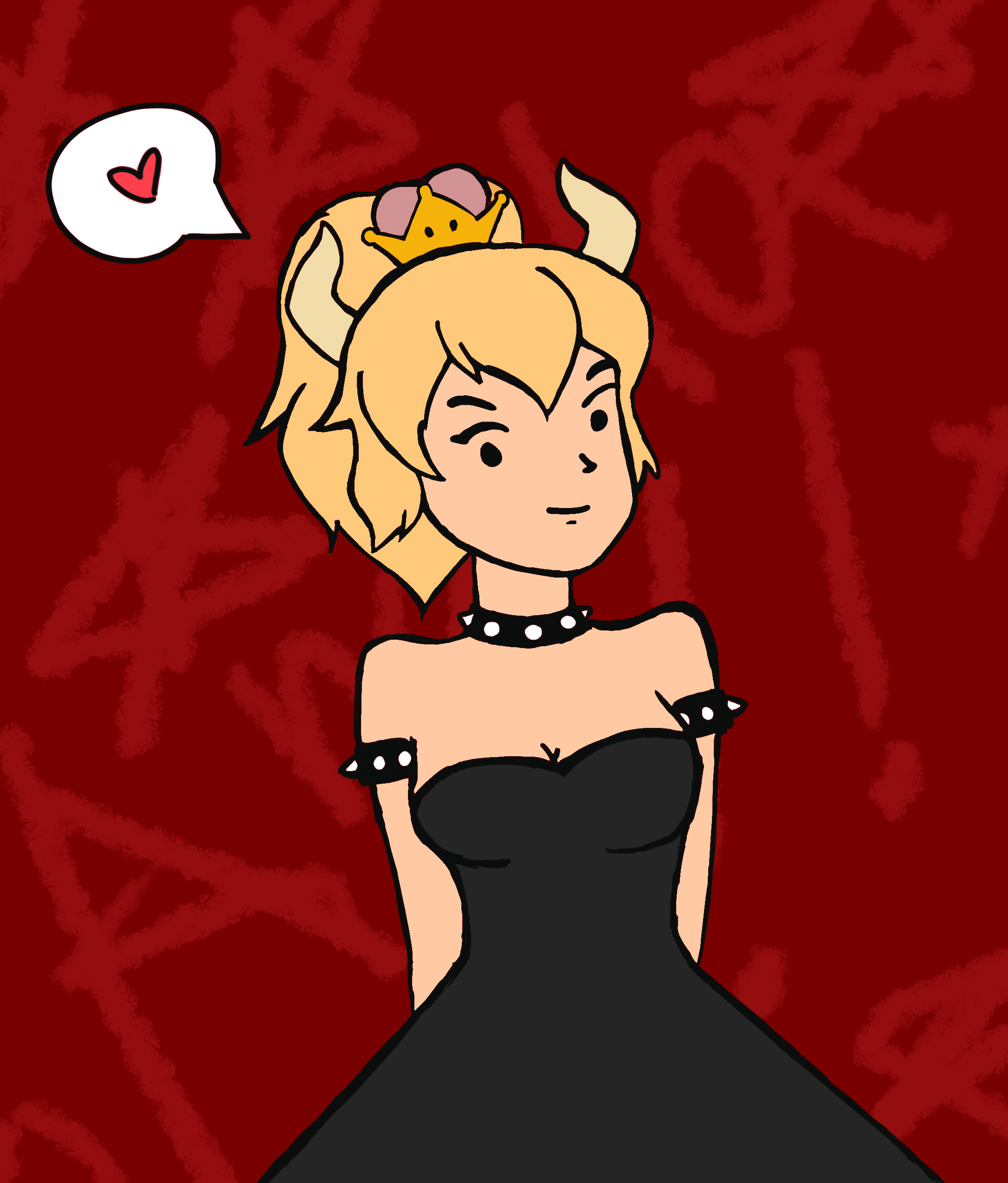 ArtStation - Bowsette fan art attempt