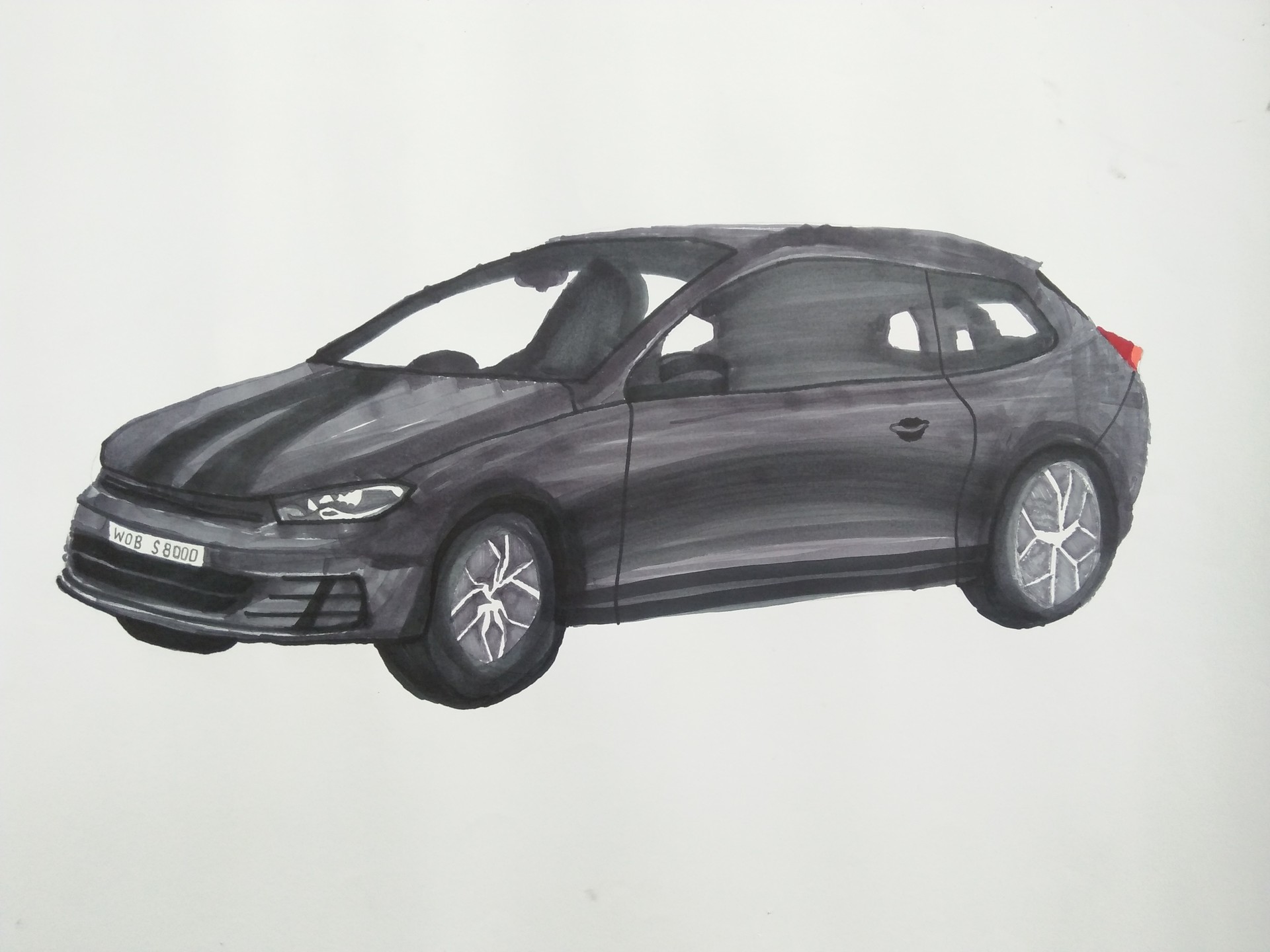 ArtStation - Marker Render (Greyscale)