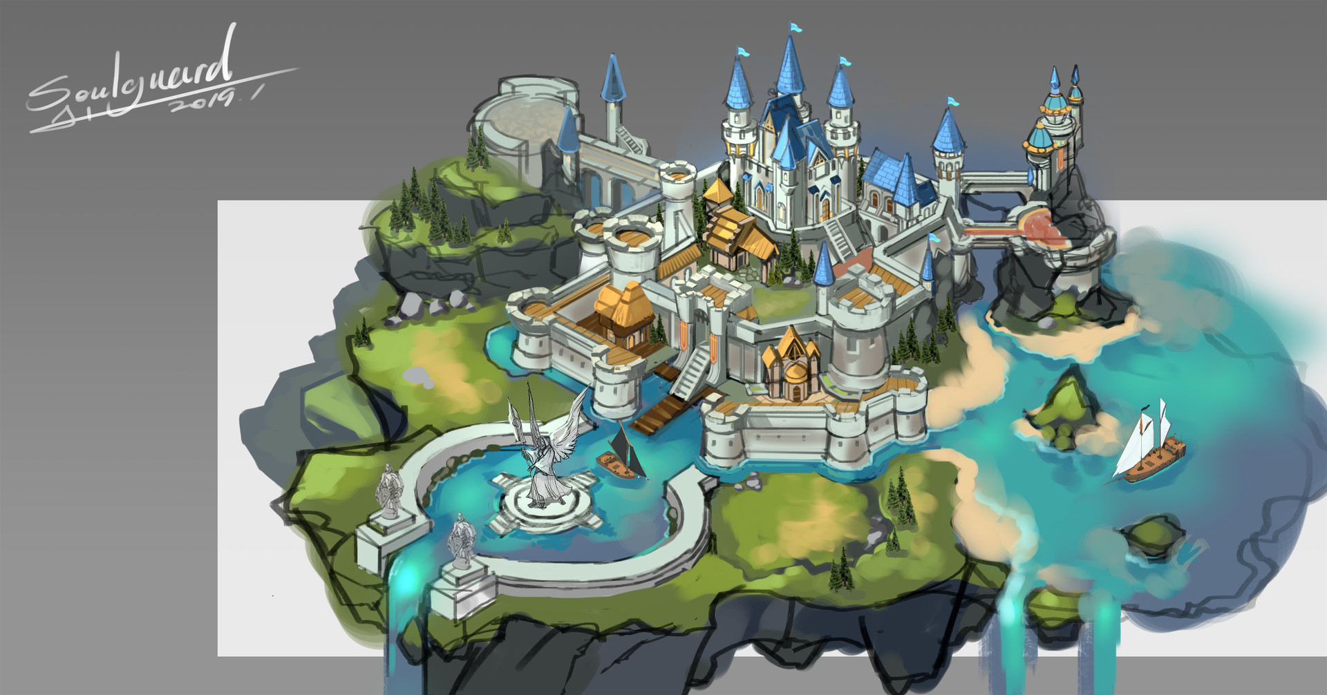 ArtStation - Castle design