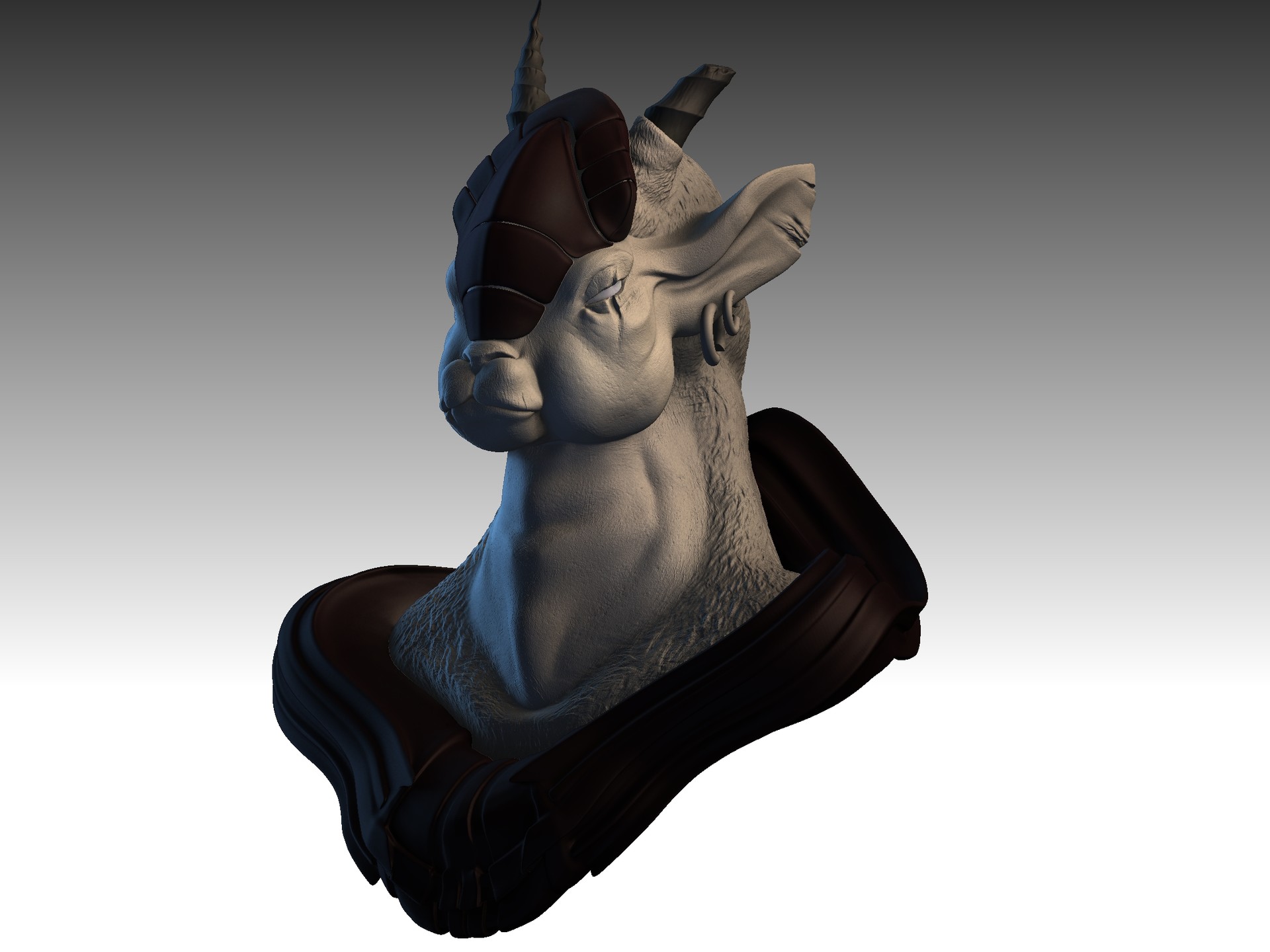 ArtStation - Alien Antelope Warrior