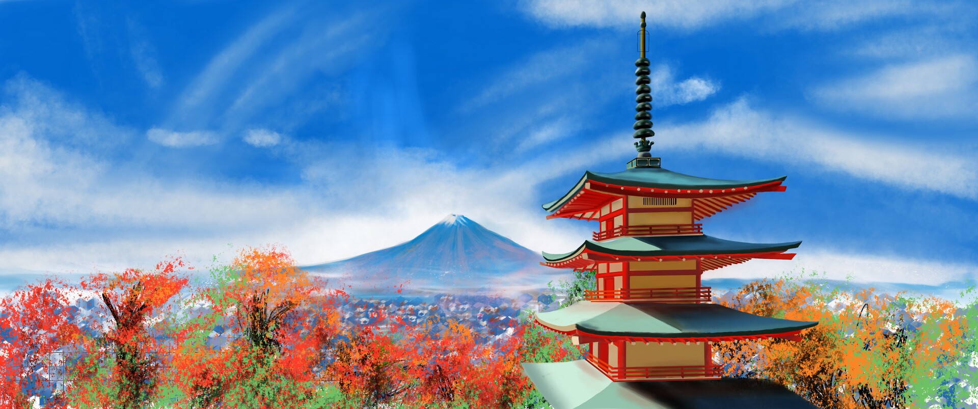 ArtStation - Colourful Japan