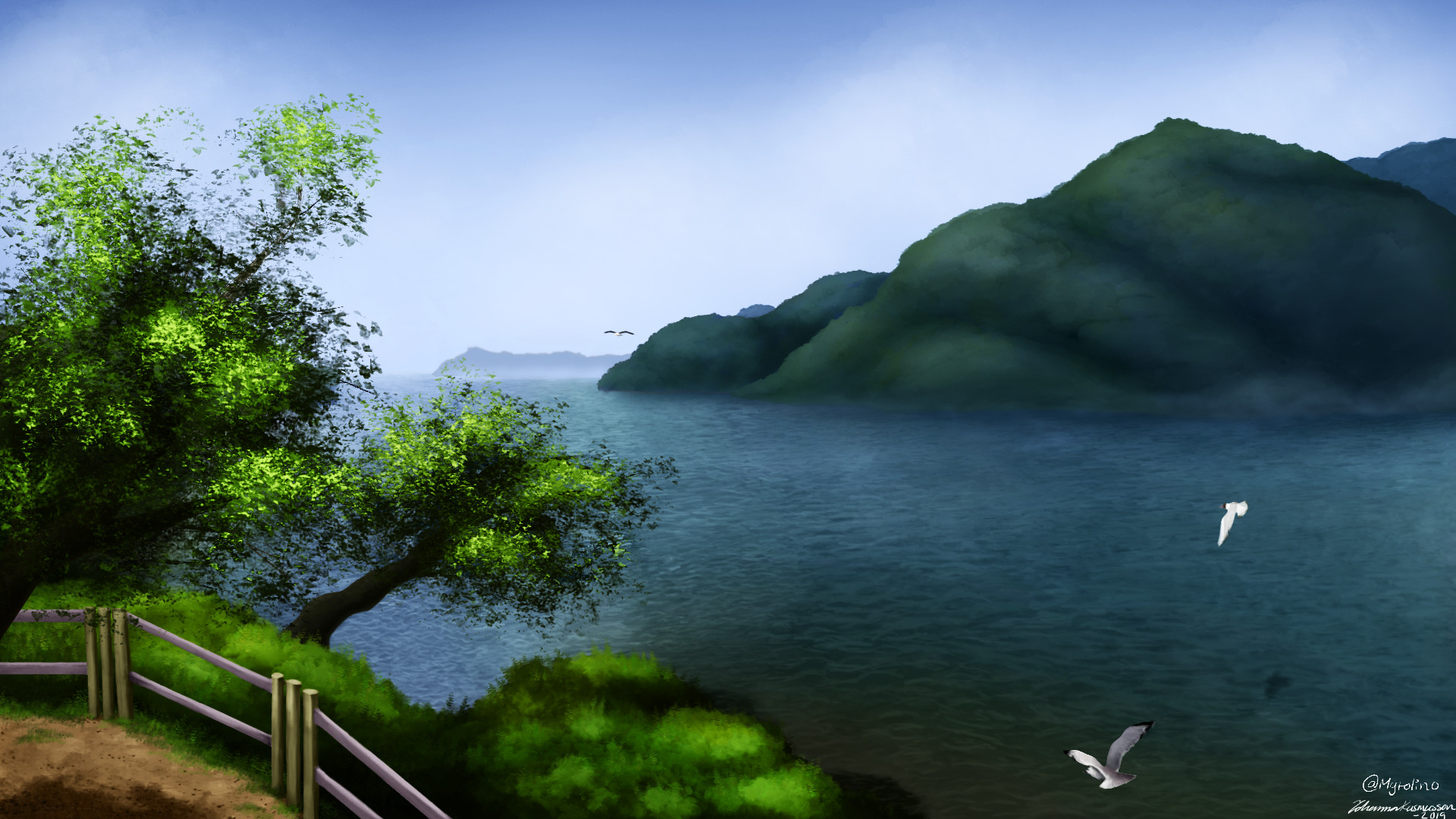 how to draw nature wallpapers