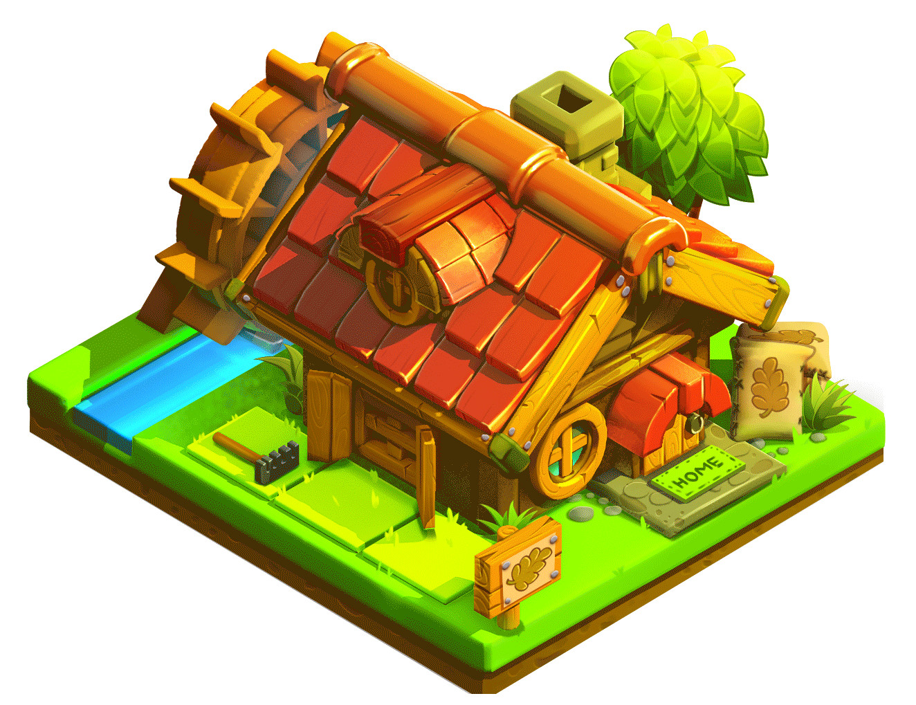 ArtStation - water mill