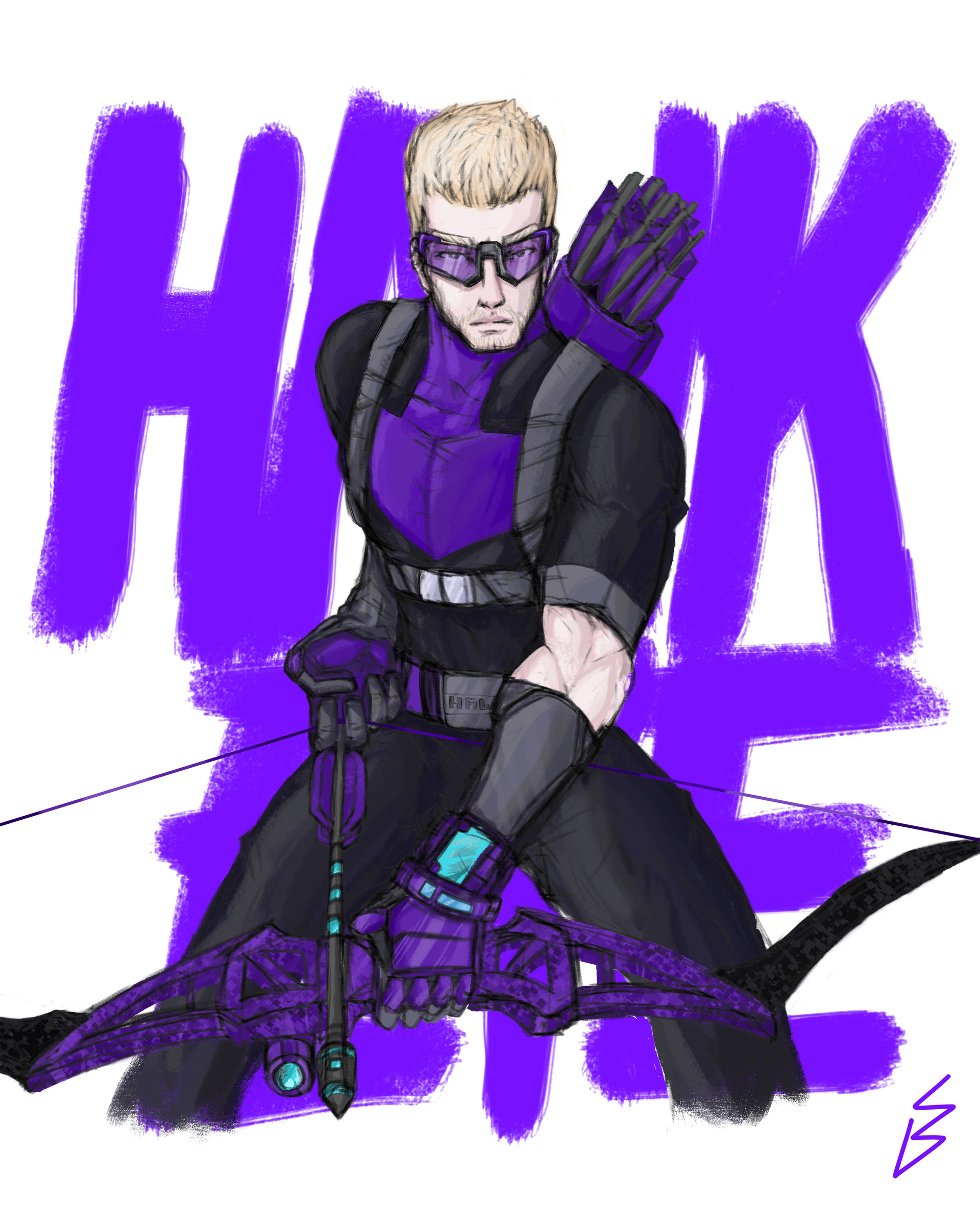 ArtStation - Hawkeye Digital Illustration, Soham Bose