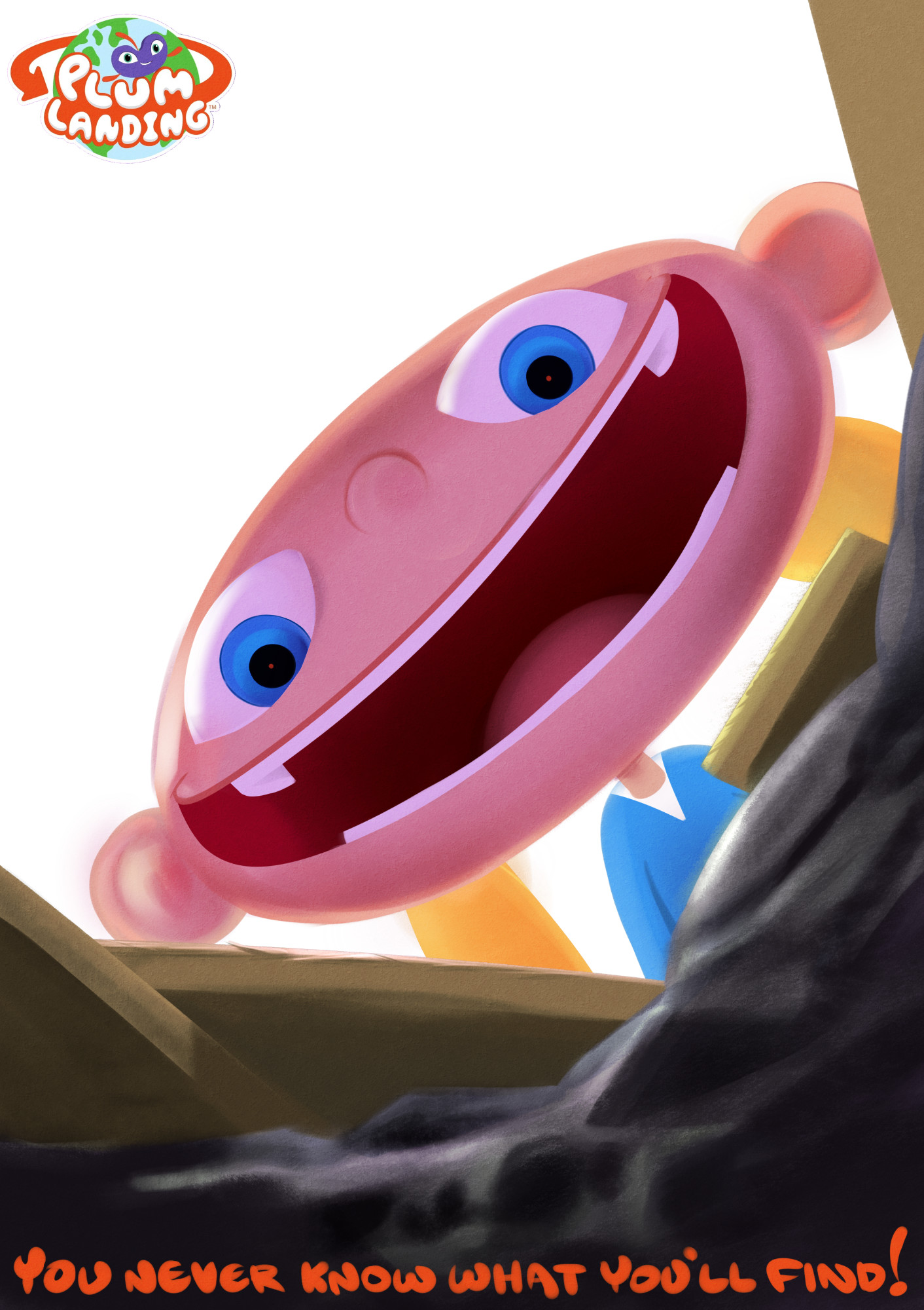 plum landing coloring pages