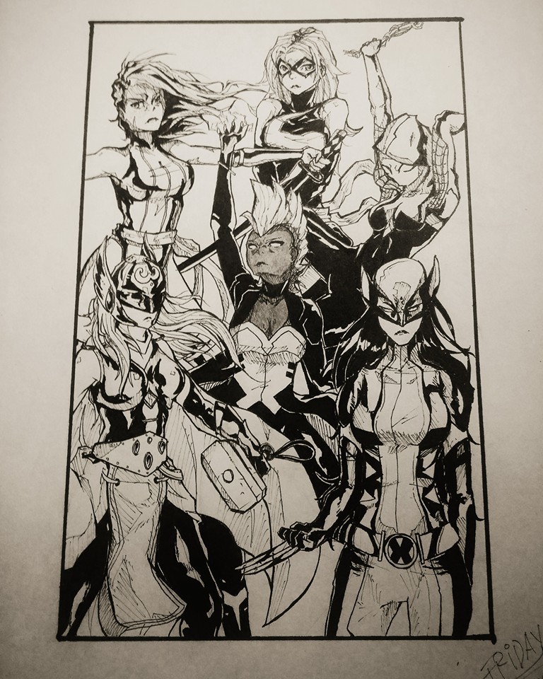 ArtStation - Marvel Ladies