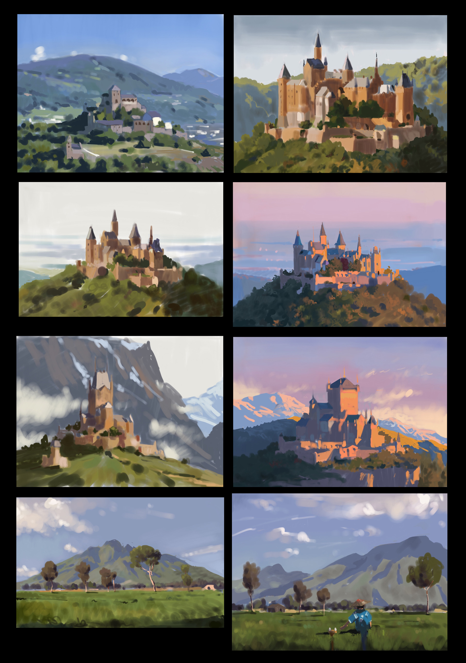 ArtStation - color study_2018_2