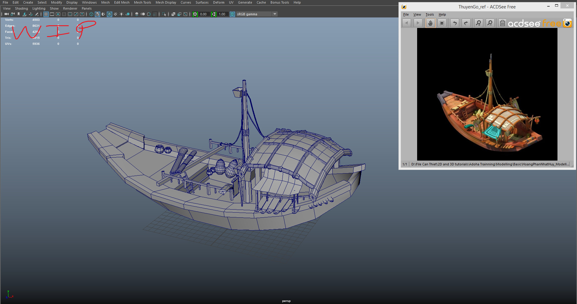 ArtStation - Adoha CG modeling training homeworks, this one is the WIP, i will detail and fix ...