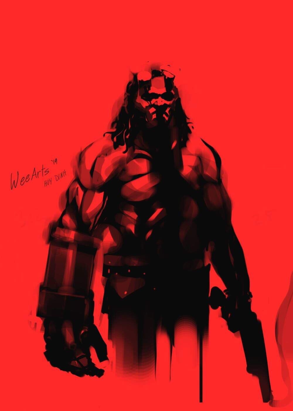 ArtStation - “Hellboy”- red series
