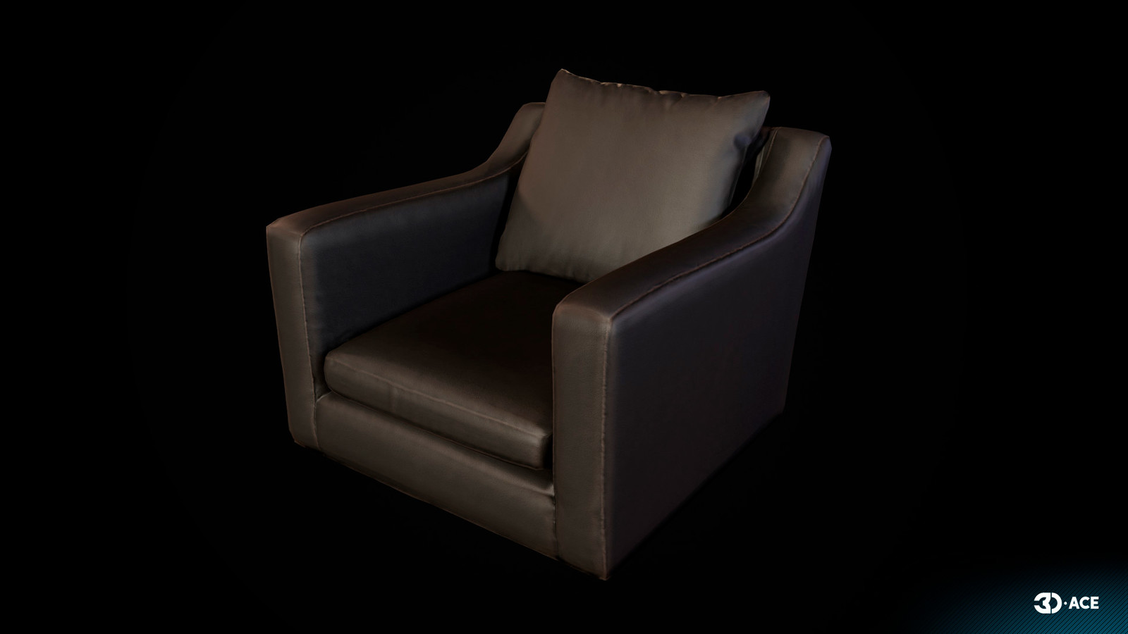 3D-Ace Studio - Armchair — retopology
