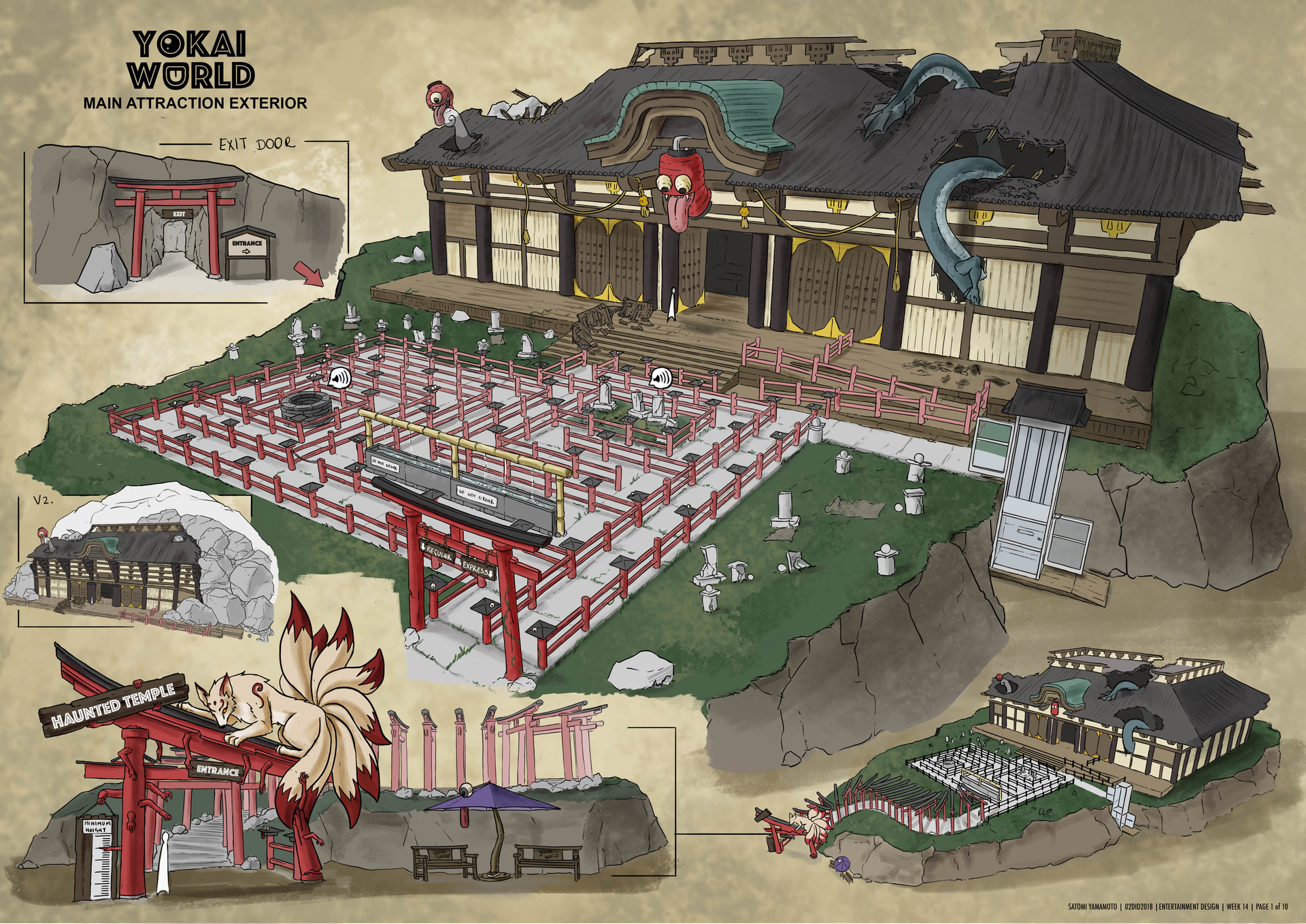 ArtStation - Yokai world theme park!
