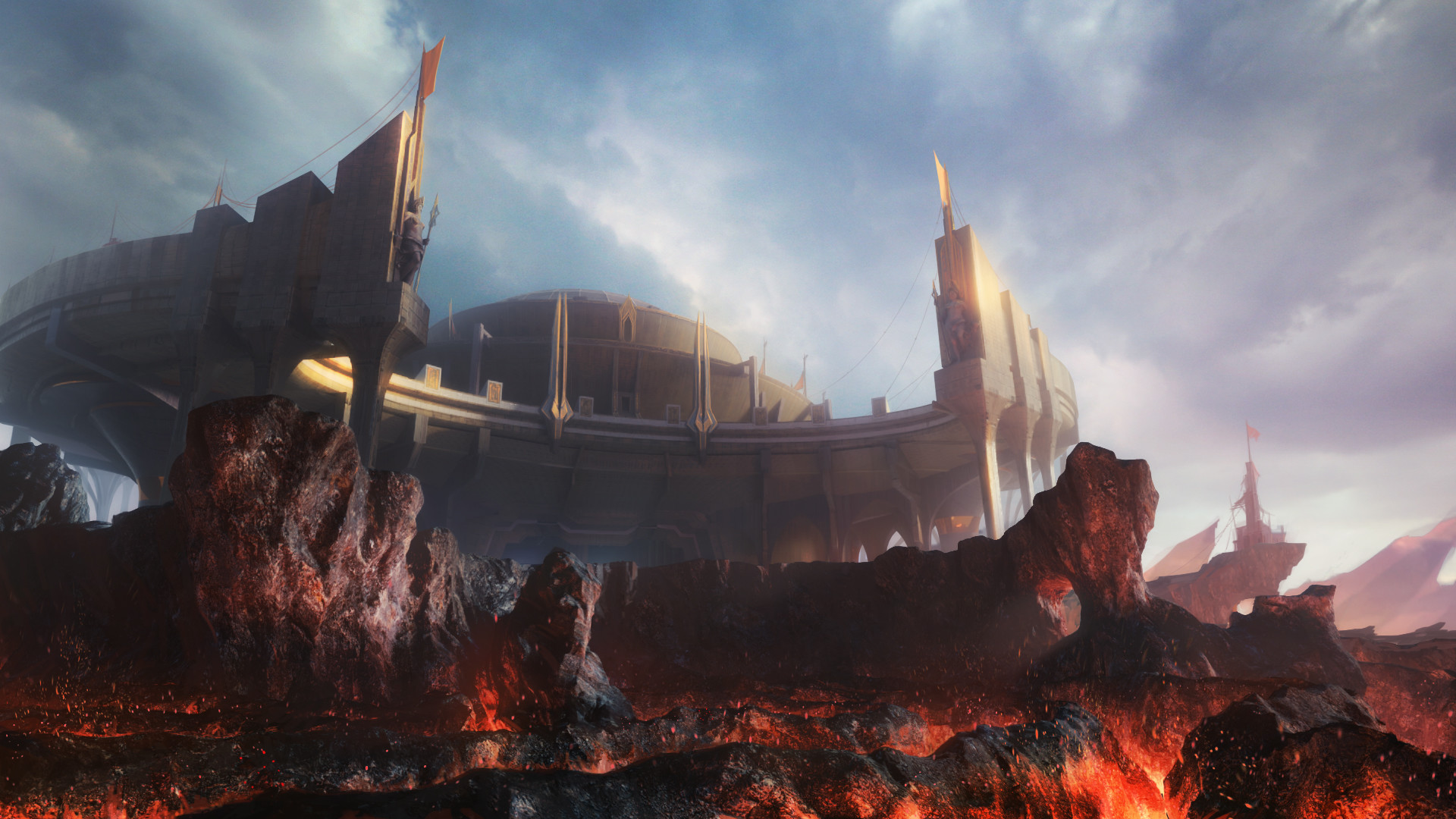 ArtStation - Lava castle