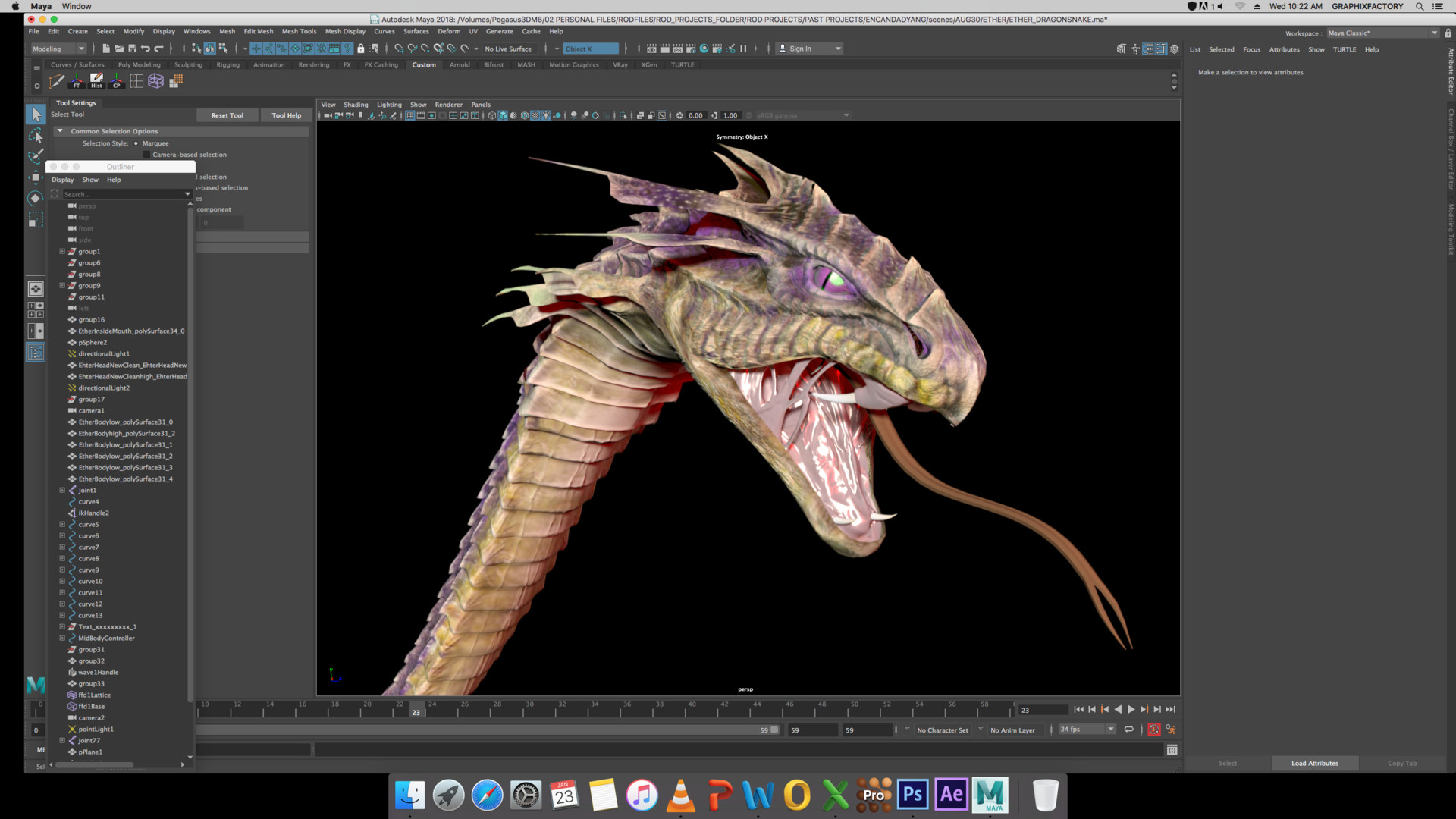 ArtStation - CG SNAKE MONSTER "ETHER"