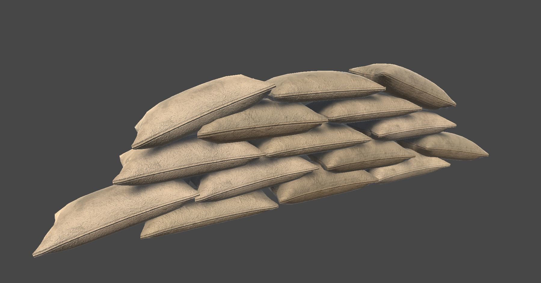 ArtStation - Sandbag prop asset